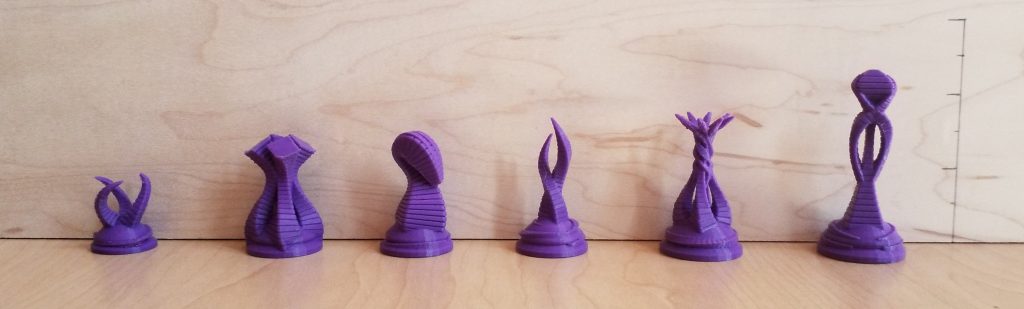 Alien Chess Set - Vesper Workshop of Vermont