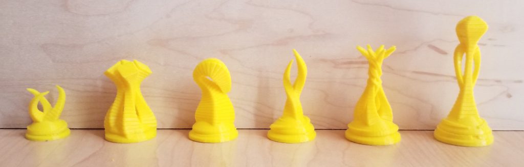 Alien Chess Set - Vesper Workshop of Vermont